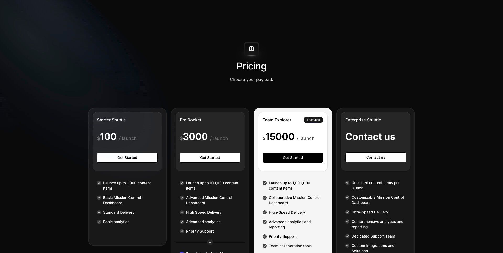 Pricing Plans - LaunchPad Content Delivery Solutions